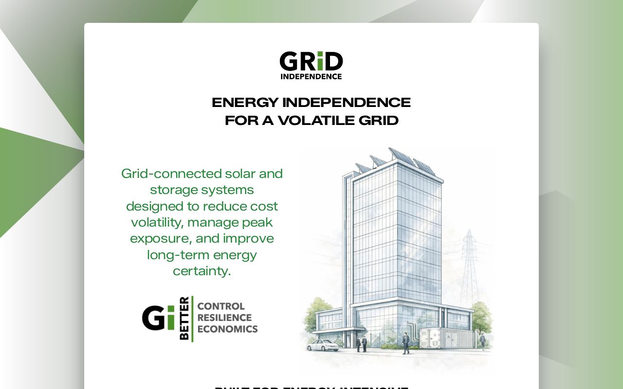 Grid Independence | Energy Resilience. Asset Optimization. Operational ...